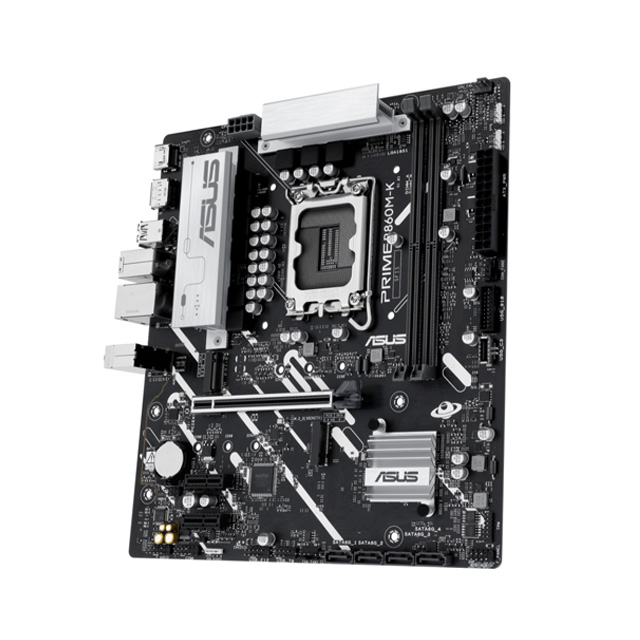 【板+RAM】華碩 PRIME B860M-K-CSM 主機板 + 美光 DDR5 5600 16G 超頻 桌上型記憶體(黑散熱片 ...