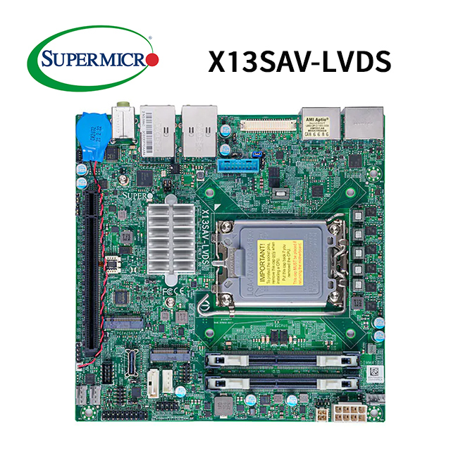 超微X13SAV-LVDS嵌入式主機板 - PChome 24h購物