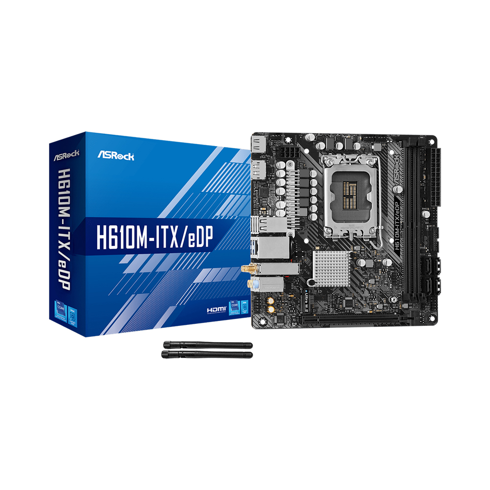 華擎 ASRock H610M-ITX/eDP INTEL 主機板 - PChome 24h購物