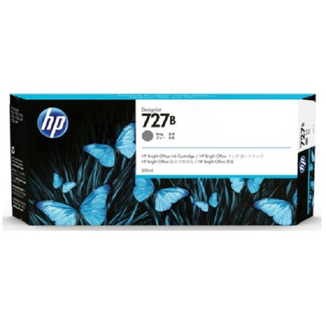 HP 727B 原廠灰色墨水匣 (300ml) 3WX21A 取代 F9J80A / NO.727B - PChome 24h購物