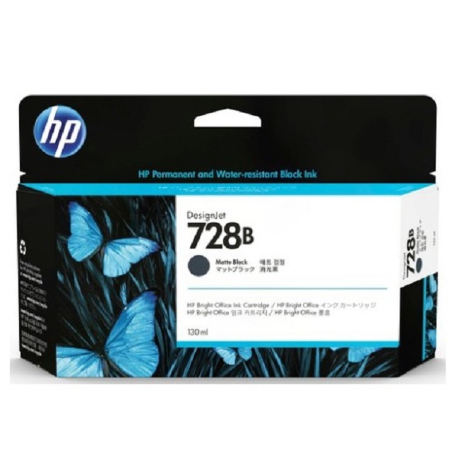HP 728B 消光原廠黑色墨水匣 (130ml) 3WX26A 取代 F9J64A / NO.728B - PChome 24h購物