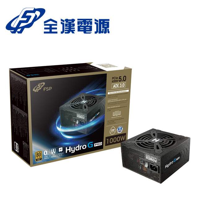 FSP 全漢 HG2-1000,GEN5 / Hydro G PRO ATX3.0 (PCIe5.0) 1000W 80PLUS 金牌 電源供應器 - PChome 24h購物
