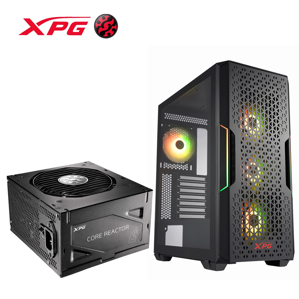 威剛 XPG CORE REACTOR 850 金牌 電源+STARKER AIR(黑) 機殼 - PChome 24h購物