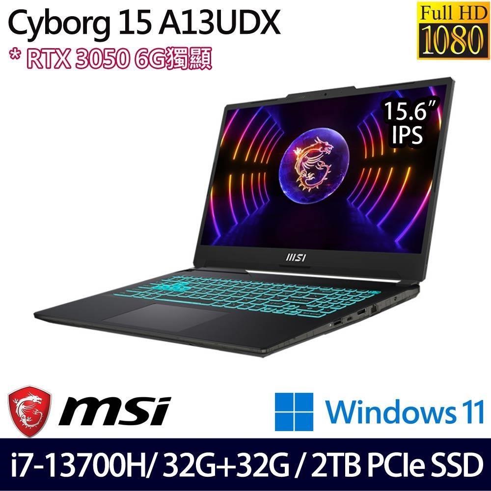 MSI Cyborg 15 A13UDX(i7-13700H/64G/2TB/RTX3050 6G/15.6/W11)特仕 - PChome ...