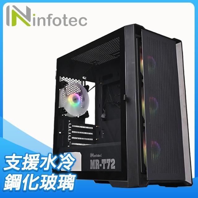 infotec 英富達 MR-T72 玻璃透側 M-ATX電腦機殼《黑》 - PChome 24h購物