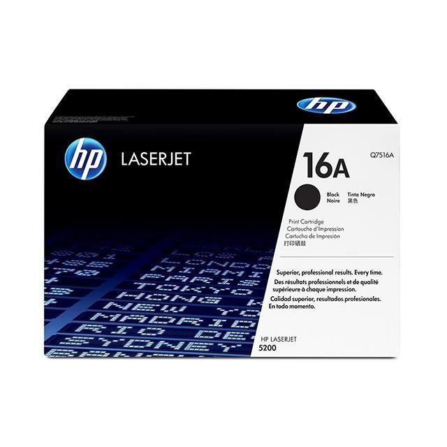 HP 16A 黑色原廠碳粉匣 Q7516A 適用 HP LaserJet 5200 - PChome 24h購物