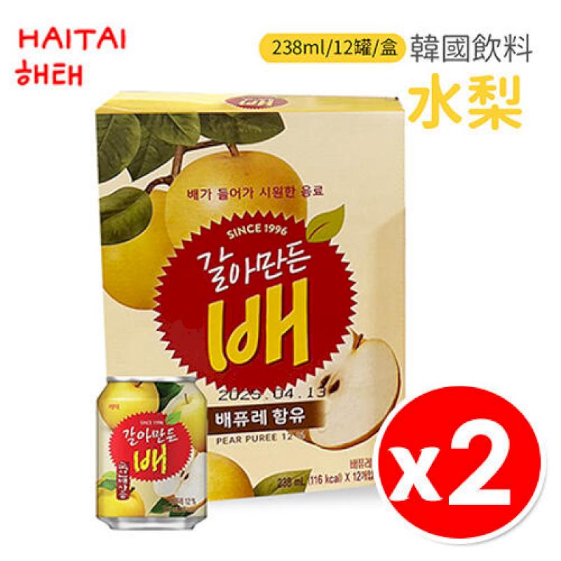 【24罐】韓國 HAITAI 水梨果汁 238ml 12罐/盒 x 2組 - PChome 24h購物