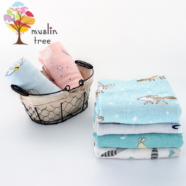 【Mesenfants】(2入)Muslin tree-雙層包巾竹纖維新生兒蓋毯寶寶包被 - PChome 24h購物