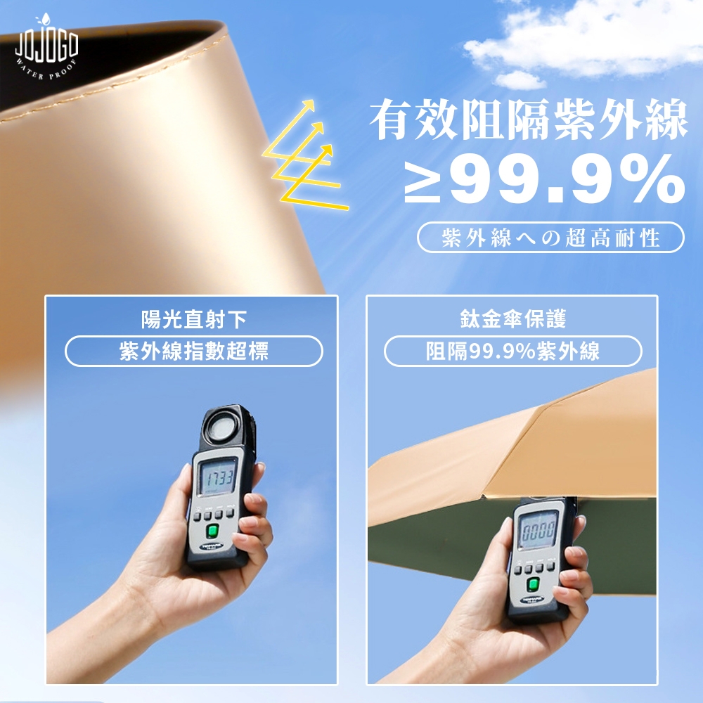 JOJOGO輕量秒涼防曬鈦金傘 - PChome 24h購物