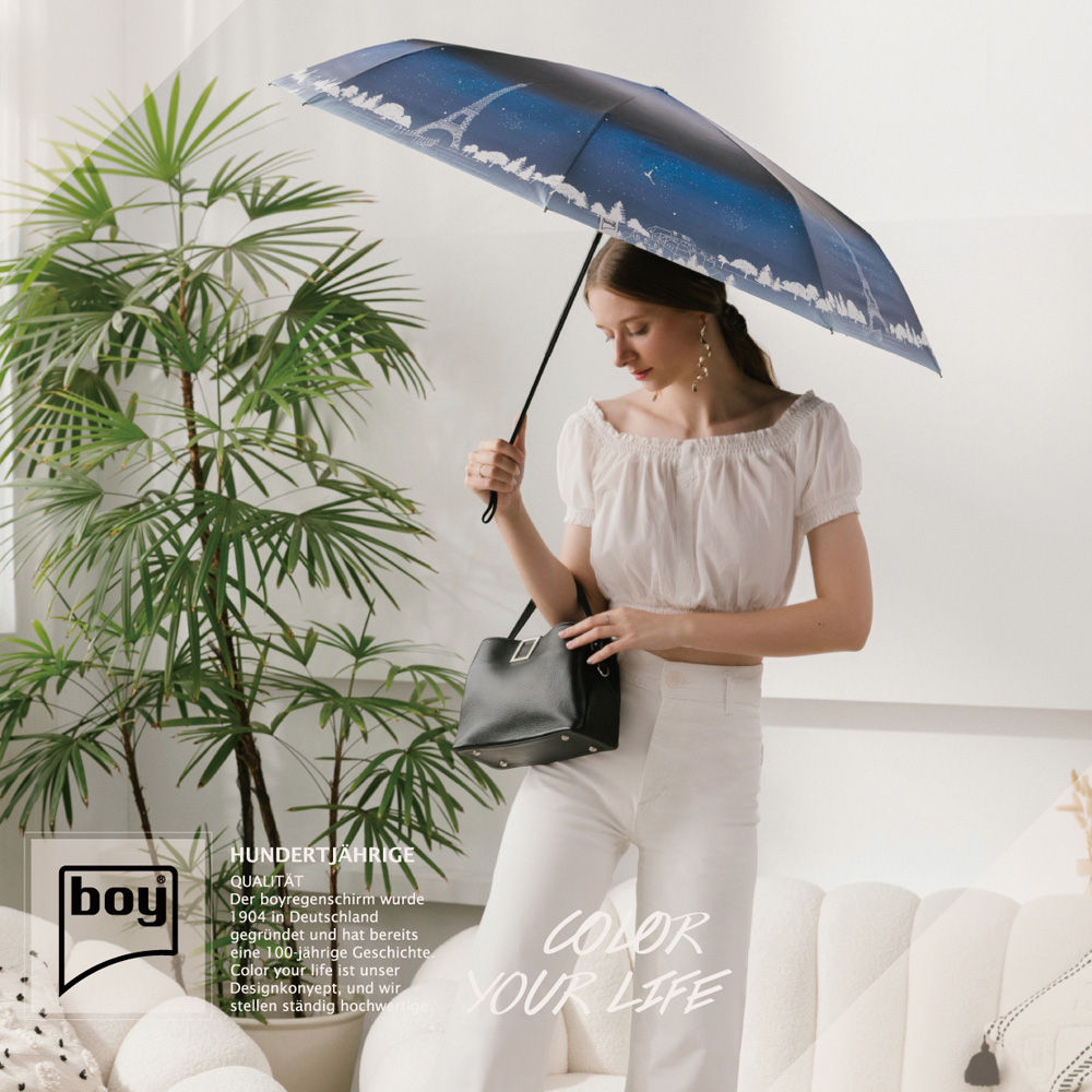 【德國boy】全遮光防曬晴雨傘(巴黎鐵塔) - PChome 24h購物