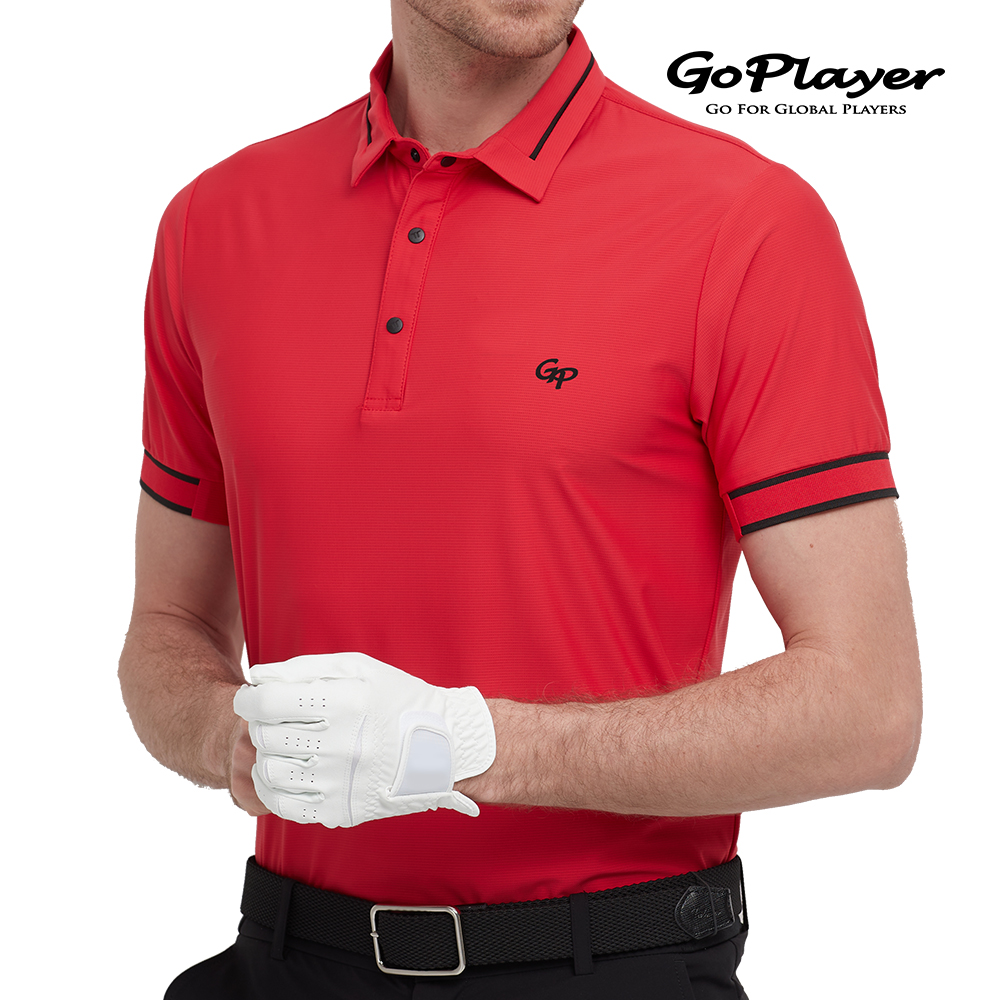 GoPlayer男輕薄超彈短袖上衣(紅) - PChome 24h購物