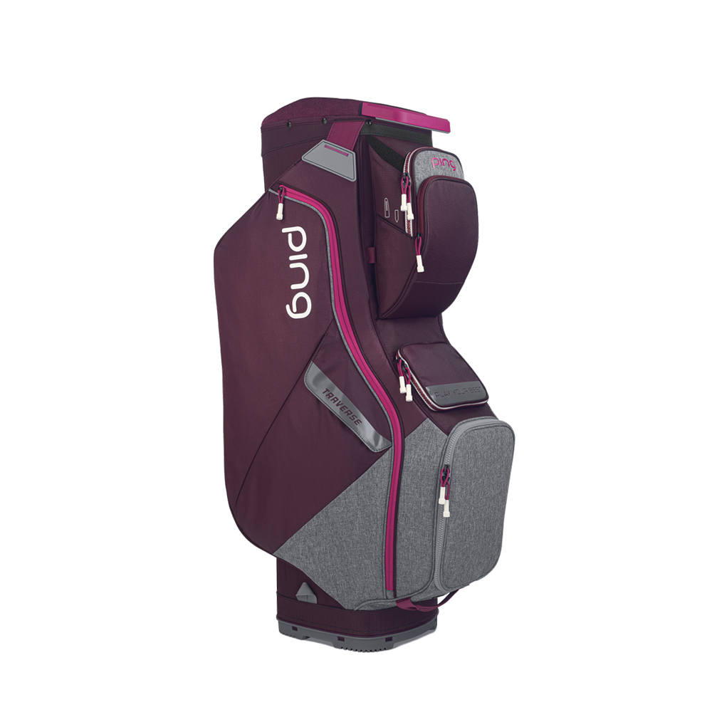 Ping Traverse 214 女用桿袋 (14孔) ,石榴紅/鐵灰,#PI23A510709 - PChome 24h購物