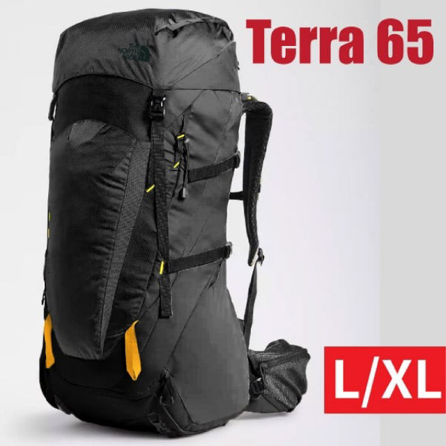 【美國 The North Face】TERRA 65L 加大專業網狀透氣減震登山健行背包/3GA5-KX7 黑 V - PChome 24h購物