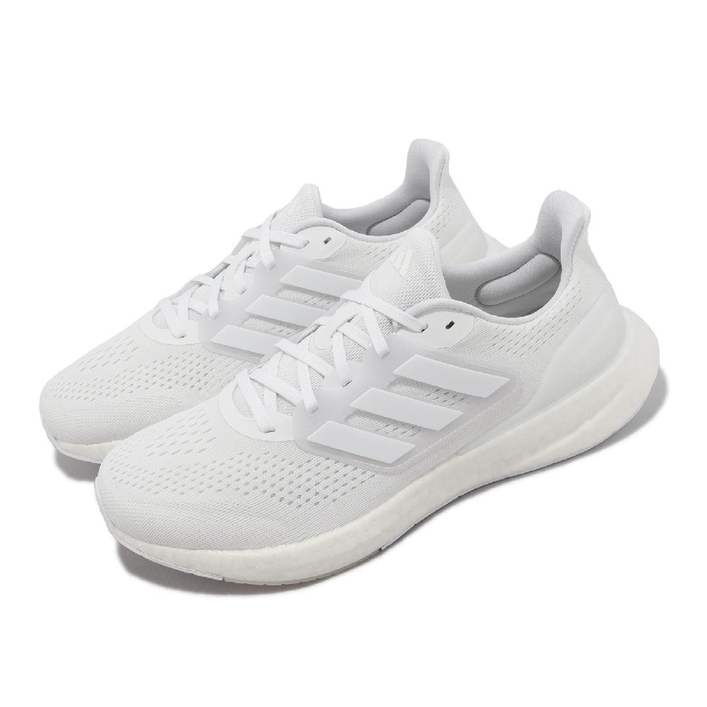 adidas 愛迪達 慢跑鞋 Pureboost 23 寬楦 男鞋 白 全白 緩震 運動鞋 路跑 IF8064 - PChome 24h購物