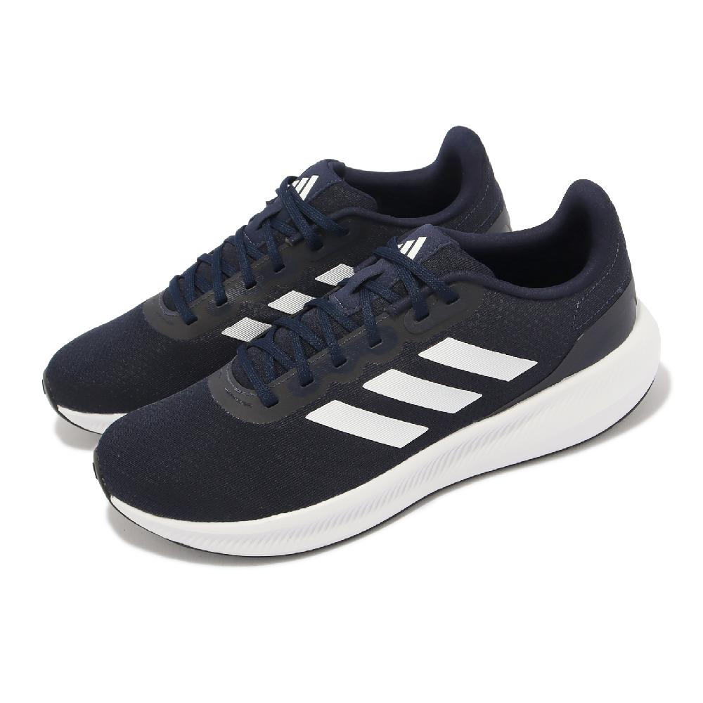 adidas 愛迪達 慢跑鞋 Runfalcon 3.0 男鞋 深藍 白 基本款 緩震 運動鞋 環保材質 ID2286 - PChome 24h購物