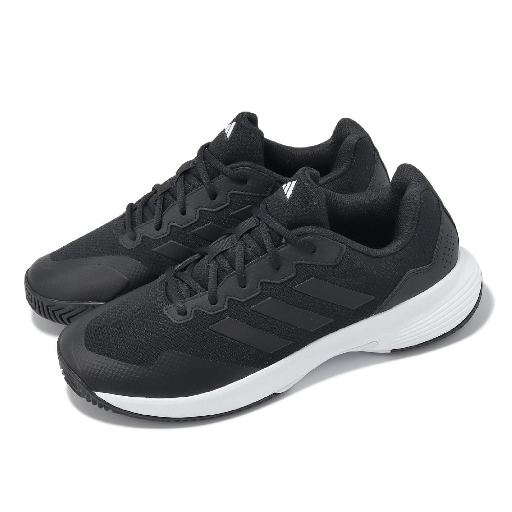 adidas 愛迪達 網球鞋 GameCourt 2 M 男鞋 黑 白 輕量 緩衝 抓地 運動鞋 愛迪達 IG9567 - PChome 24h購物
