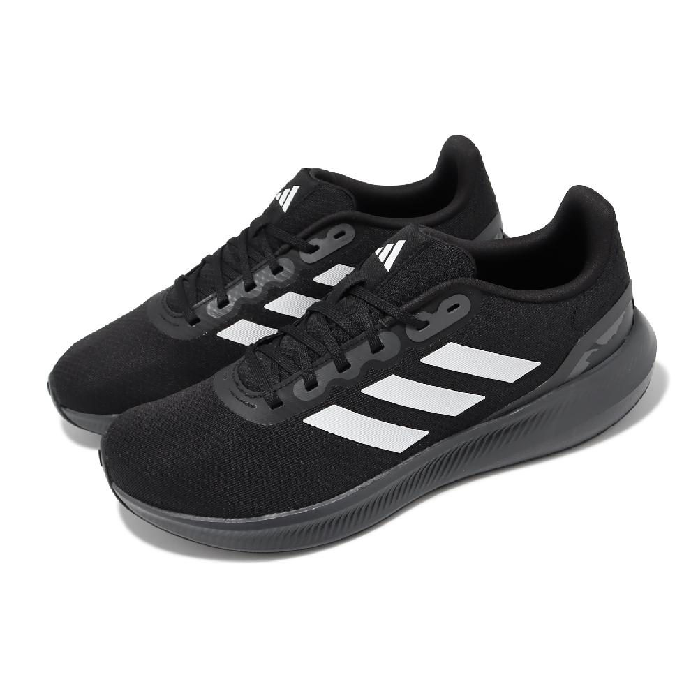 adidas 愛迪達 慢跑鞋 Runfalcon 3.0 男鞋 黑 白 緩衝 透氣 輕量 運動鞋 IE0742 - PChome 24h購物