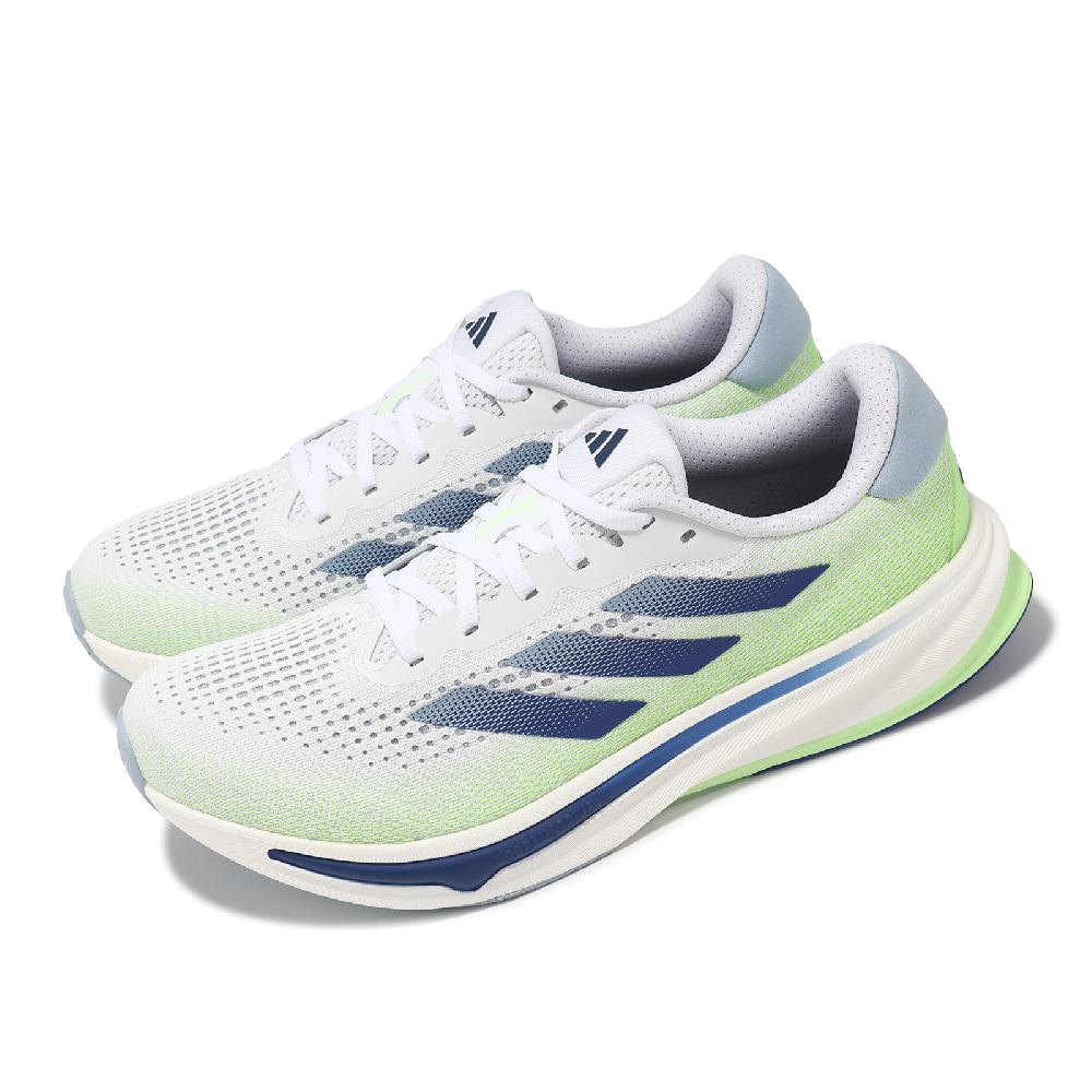 adidas 愛迪達 慢跑鞋 Supernova Rise M 男鞋 白 藍 網眼 緩衝 輕量 運動鞋 IF3015 - PChome 24h購物