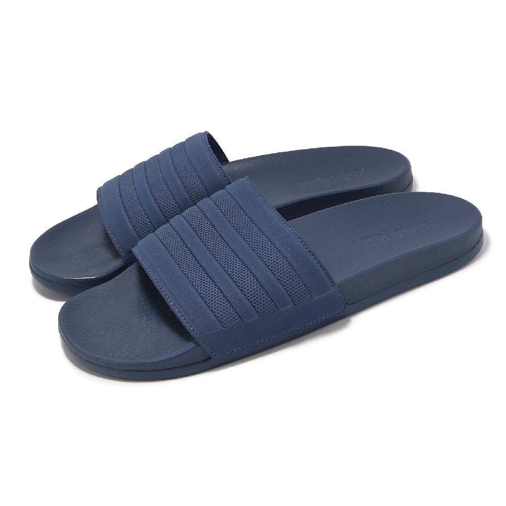 adidas 愛迪達 涼拖鞋 Adilette Comfort 男鞋 藍 止滑 快乾 軟底 拖鞋 ID3402 - PChome 24h購物