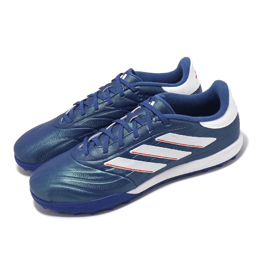 adidas 愛迪達 足球鞋 Copa Pure 2.3 TF 男鞋 草地 藍 白 皮革 IE4904 - PChome 24h購物