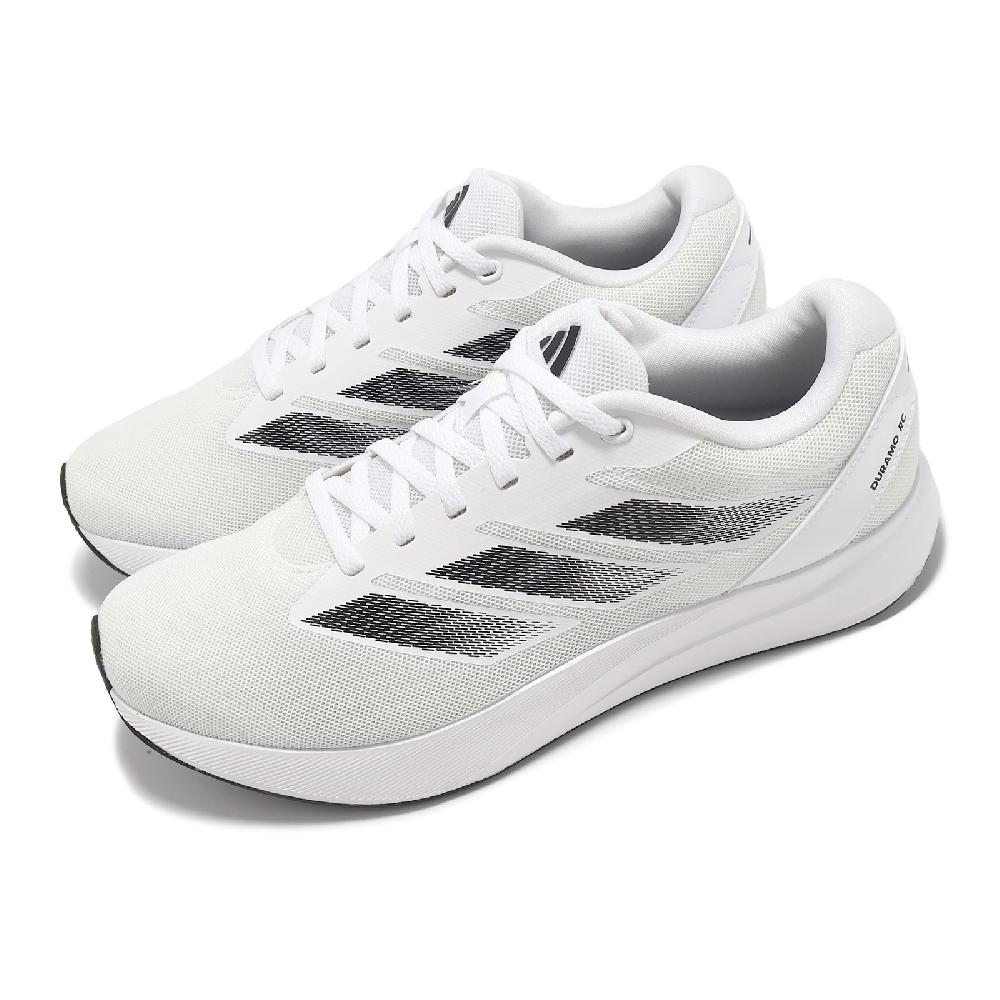 adidas 愛迪達 慢跑鞋 Duramo RC U 男鞋 白 黑 緩震 回彈 運動鞋 ID2702 - PChome 24h購物