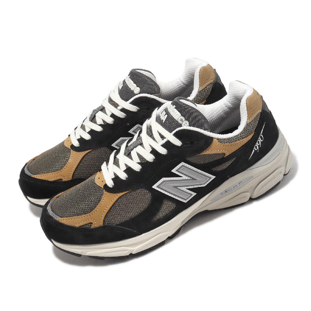 New Balance 紐巴倫 休閒鞋 990 V3 黑 褐黃 奶茶 男鞋 美製 經典 復古 麂皮 NB M990BB3D - PChome ...