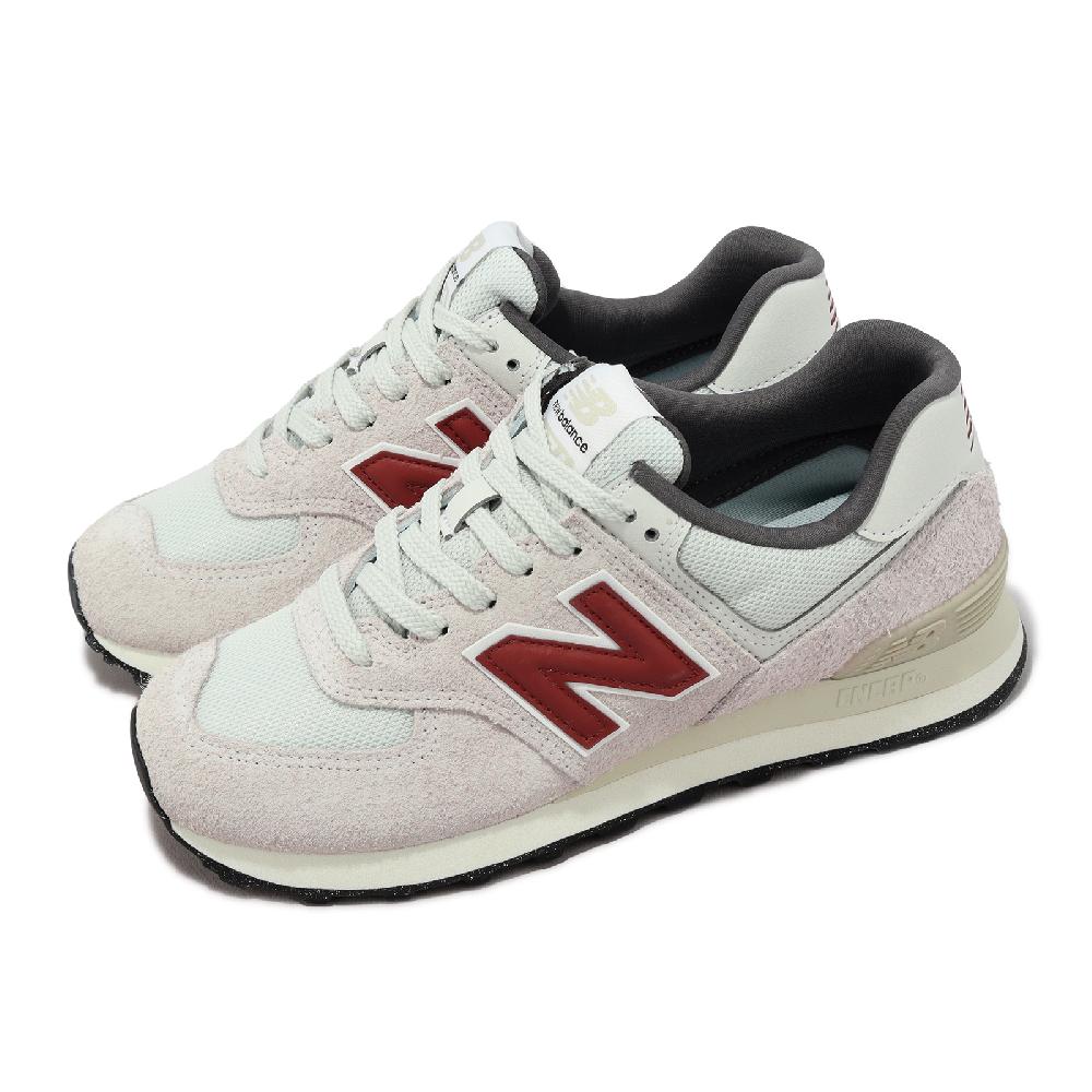 New Balance 紐巴倫 休閒鞋 574 男鞋 女鞋 灰 紅 復古 麂皮 緩震 運動鞋 NB U574SORD - PChome 24h購物