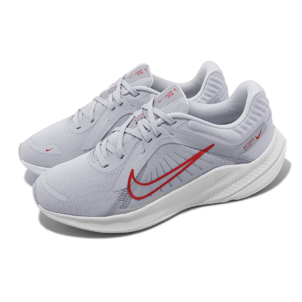 Nike 耐吉 慢跑鞋 Wmns Quest 5 女鞋 灰 紅 緩衝 基本款 運動鞋 DD9291-007 - PChome 24h購物
