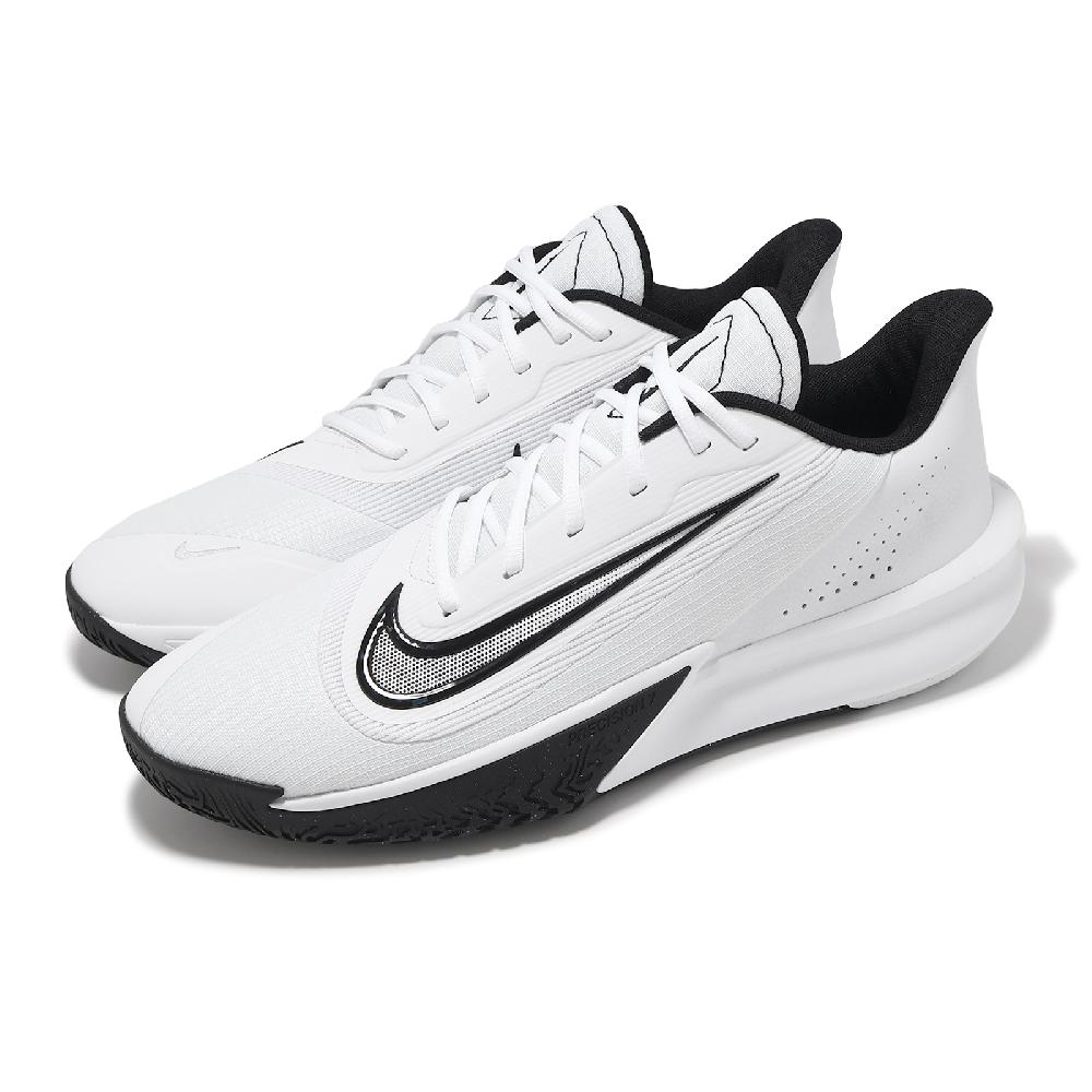 Nike 耐吉 籃球鞋 Precision VII 男鞋 白 黑 低筒 緩震 抓地 運動鞋 FN4322-101 - PChome 24h購物