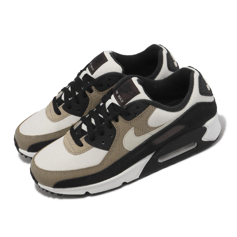 Nike 耐吉 休閒鞋 Air Max 90 男鞋 黑 棕 氣墊 帆布 皮革 緩震 運動鞋 DZ3522-001 - PChome 24h購物