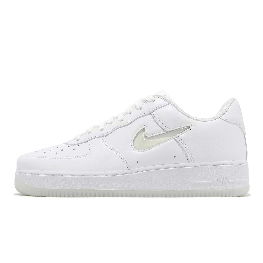 Nike 耐吉 休閒鞋 Air Force 1 Low Retro 男鞋 白 全白 小勾勾 冰藍底 代表色 AF1 FN5924-100 ...