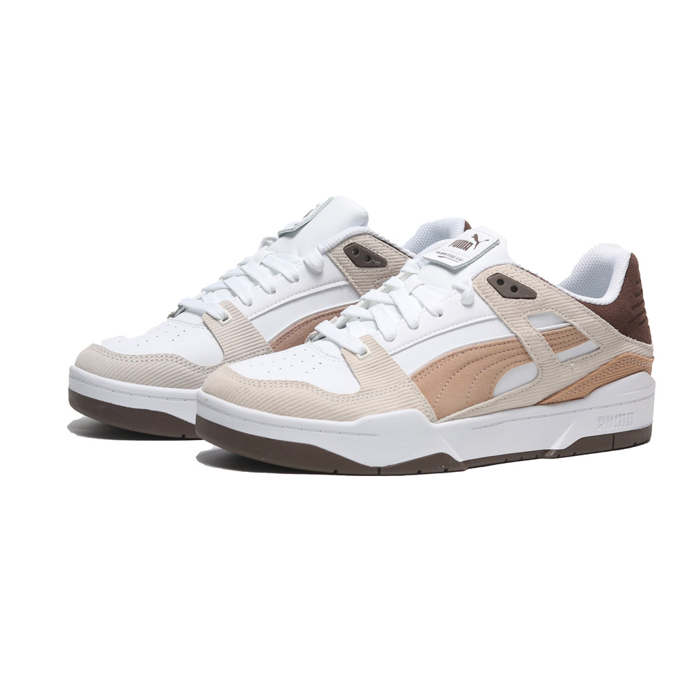 PUMA 休閒鞋 SLIPSTREAM CORD 白 卡其 皮革 男 39210901 - PChome 24h購物