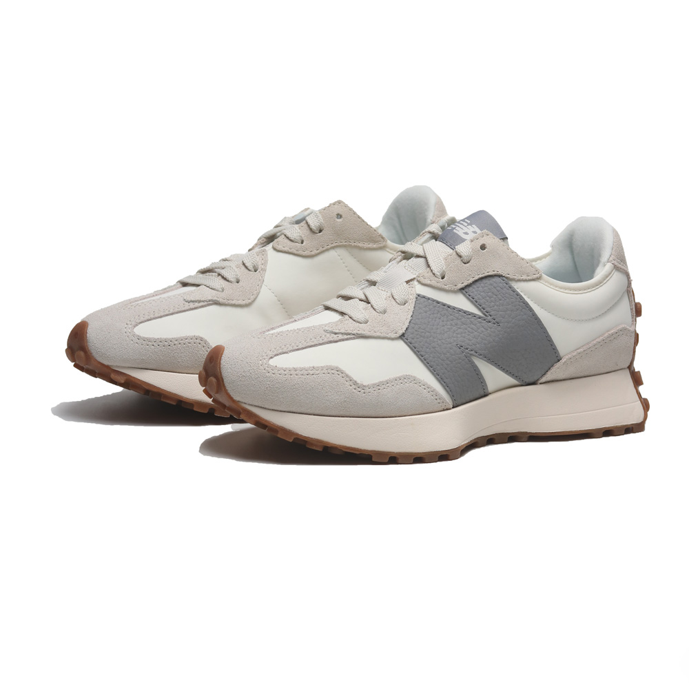 NEW BALANCE 休閒鞋 NB 327 奶油灰 皮革 焦底 復古 男女 U327LT - PChome 24h購物