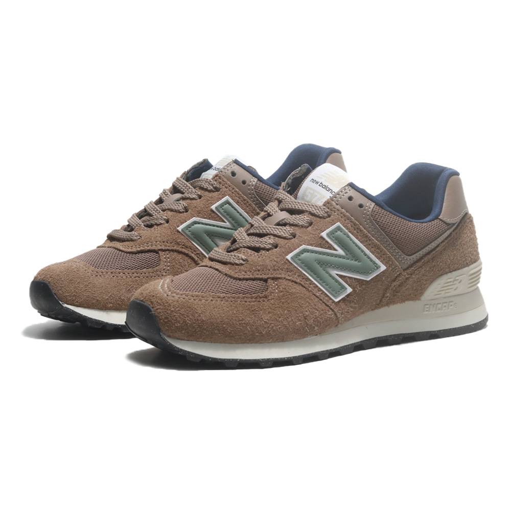 NEW BALANCE 休閒鞋 NB 574 深棕色 長麂皮 復古 女 U574SBB - PChome 24h購物