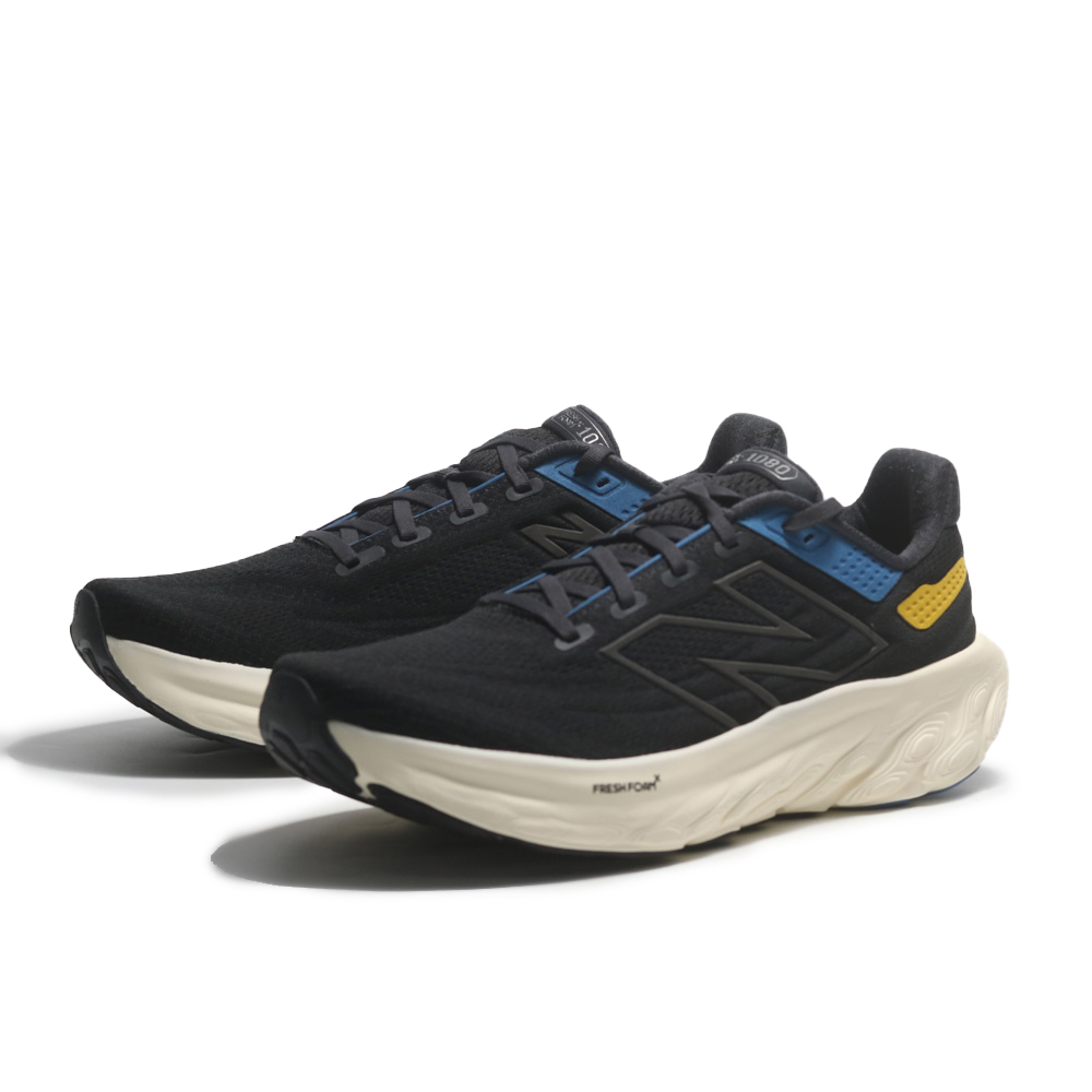 NEW BALANCE 慢跑鞋 NB1080 黑藍黃 2E寬楦 運動 男 M1080M13 - PChome 24h購物