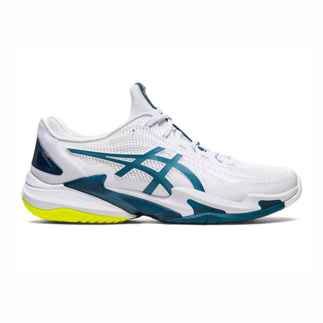 Asics Court FF 3 [1041A370-101] 男 網球鞋 美網配色 抗扭 緩衝 側滑穩定 襪套式 白綠 - PChome 24h購物