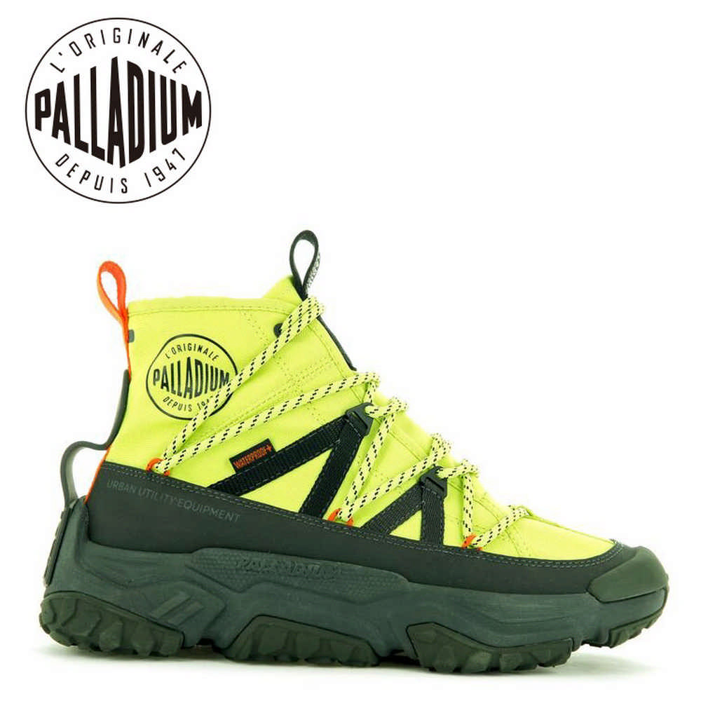 【Palladium】 OFF GRID CROSS WP+ 男女 防水休閒鞋 螢光綠-77987312 - PChome 24h購物