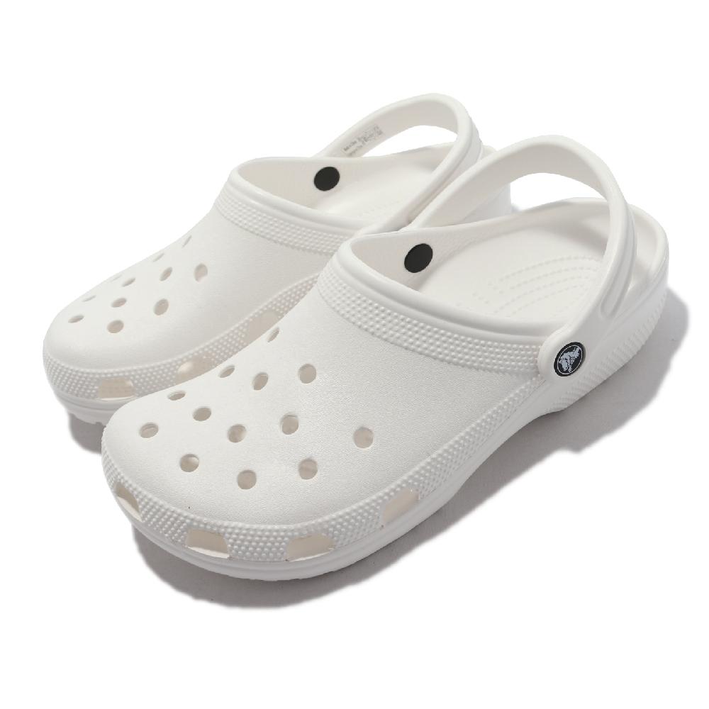 Crocs 卡駱馳 涼拖鞋 Classic Clog 男鞋 女鞋 白 全白 經典 克駱格 洞洞鞋 布希鞋 10001100 - PChome ...