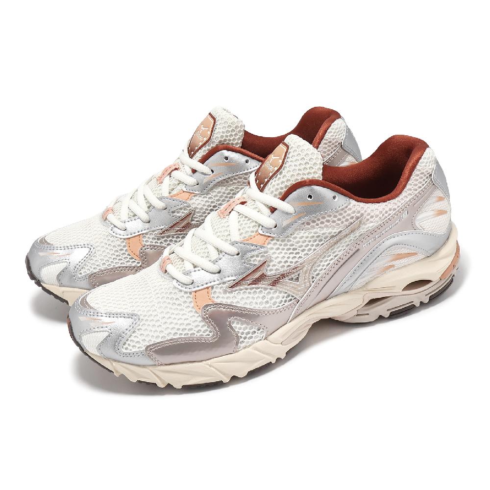 Mizuno 美津濃 休閒鞋 Wave Rider 10 男鞋 女鞋 銀 米白 網布 皮革 復古跑鞋 D1GA2431-02 - PChome 24h購物