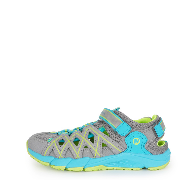 Merrell Hydro Quench [MK163197] 大童鞋 運動 戶外 多功能 透氣 排水 快乾 灰 水藍 - PChome 24h購物