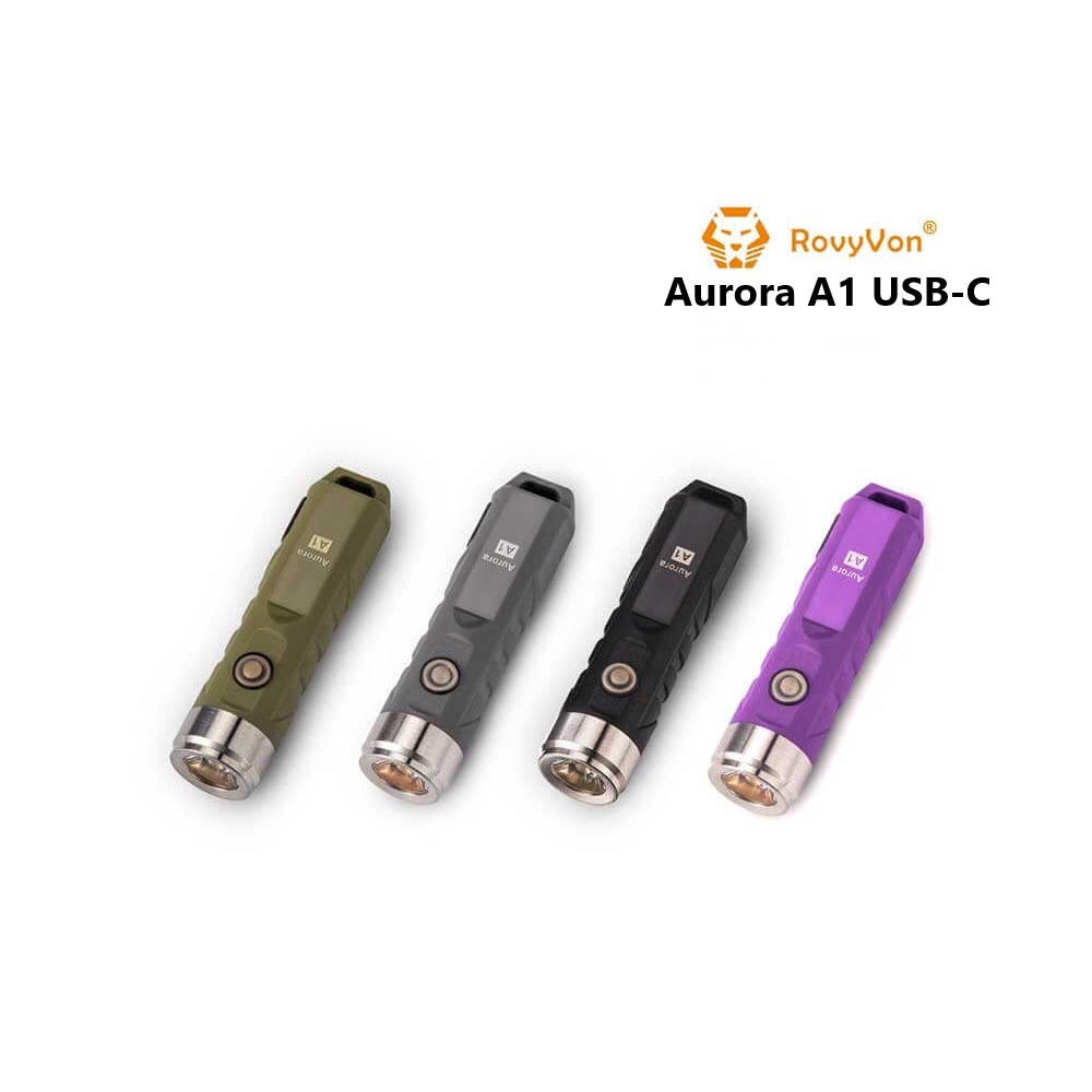 RovyVon Aurora A1 USB-C CREE 650流明聚酰胺EDC鑰匙扣手電筒 - PChome 24h購物