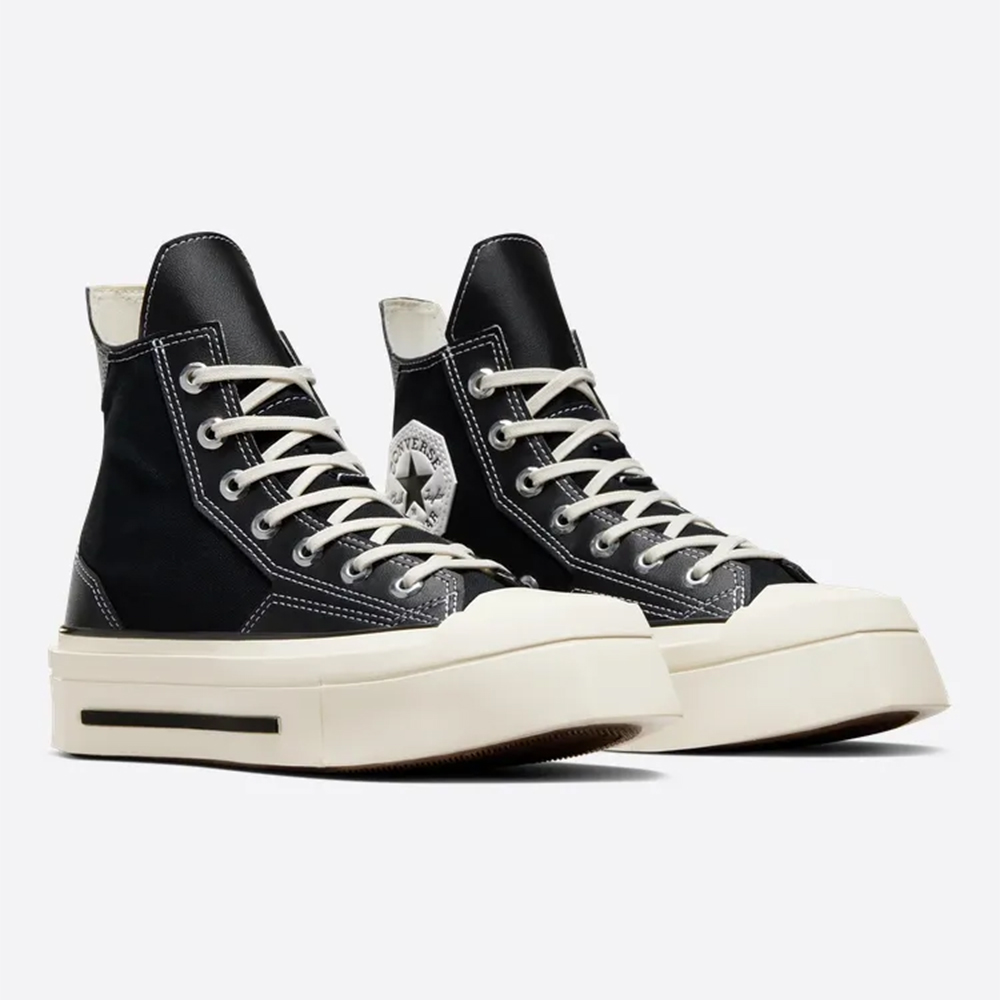【CONVERSE】CHUCK 70 DE LUXE SQUARED 1970 HI 高筒 休閒鞋 厚底鞋 男鞋 女鞋 黑色-A06435C ...