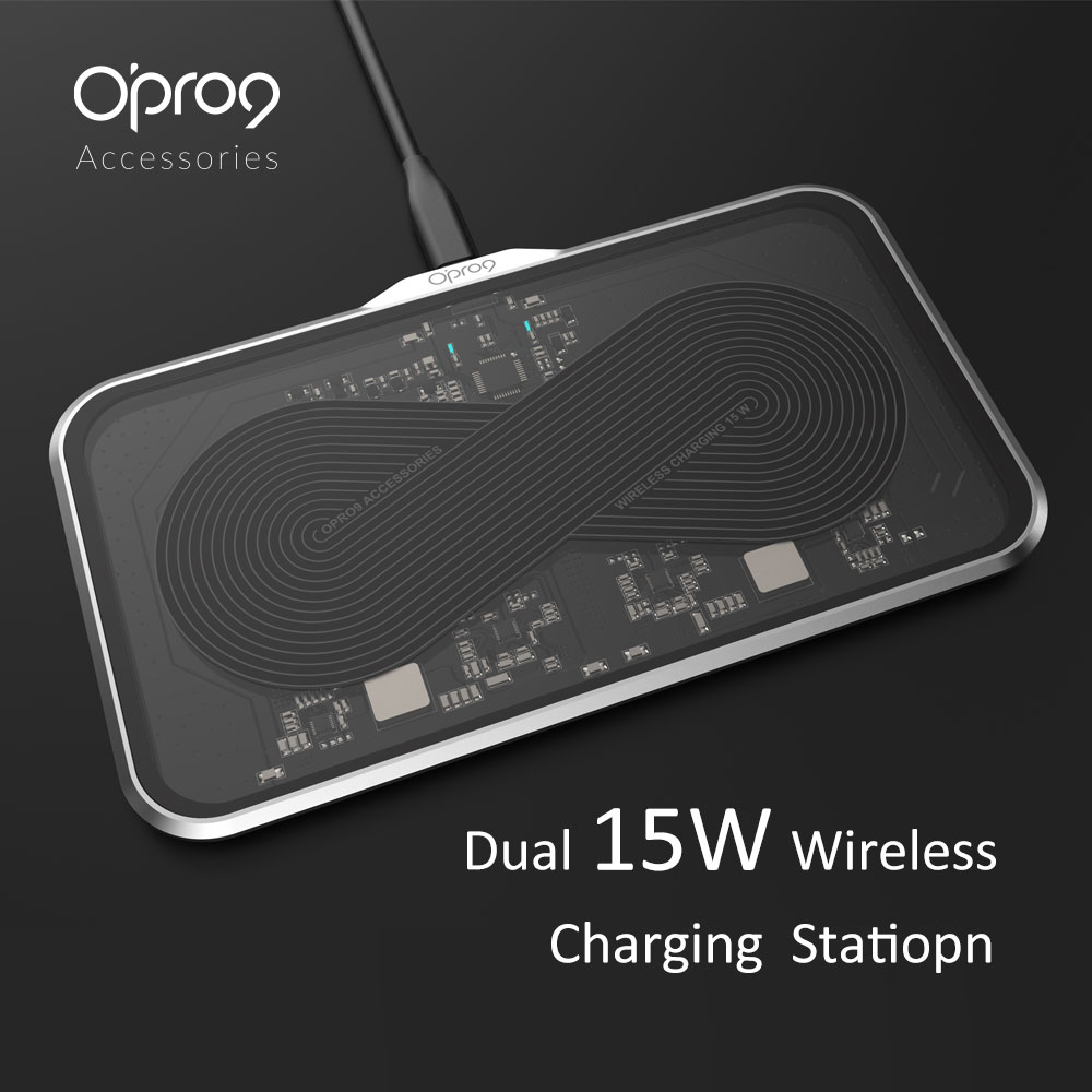 Opro9雙15W無線充電站 - PChome 24h購物