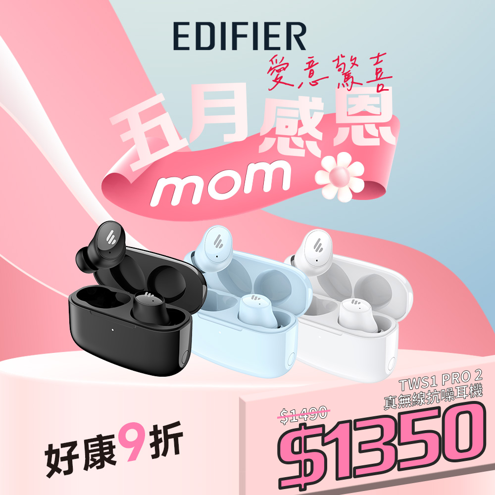 EDIFIER TW1 Pro2 真無線抗噪耳機 - PChome 24h購物