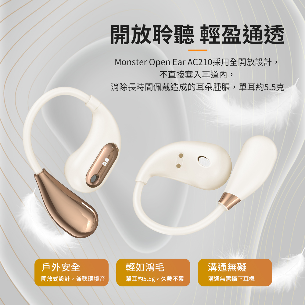 Open Ear AC210 OWS開放式 真無線藍牙耳機 - PChome 24h購物