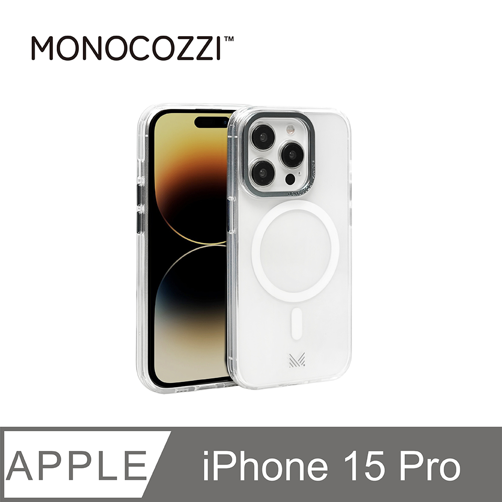 MONOCOZZI iPhone 15 Pro 全透明金屬鏡頭框磁吸保護殼 - PChome 24h購物
