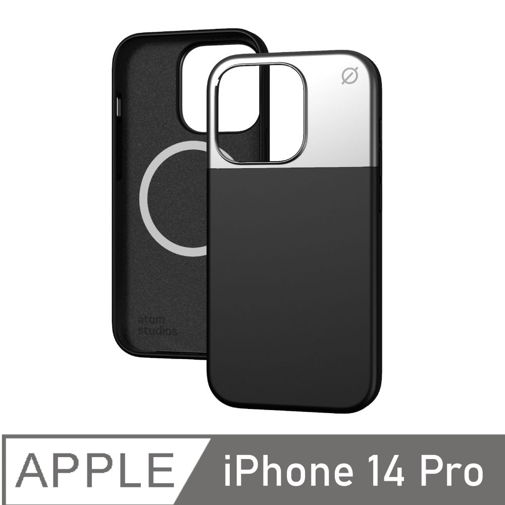 Atom Studios｜極致輕薄iPhone質感手機殼 經典黑 適用於iPhone 14 Pro - PChome 24h購物