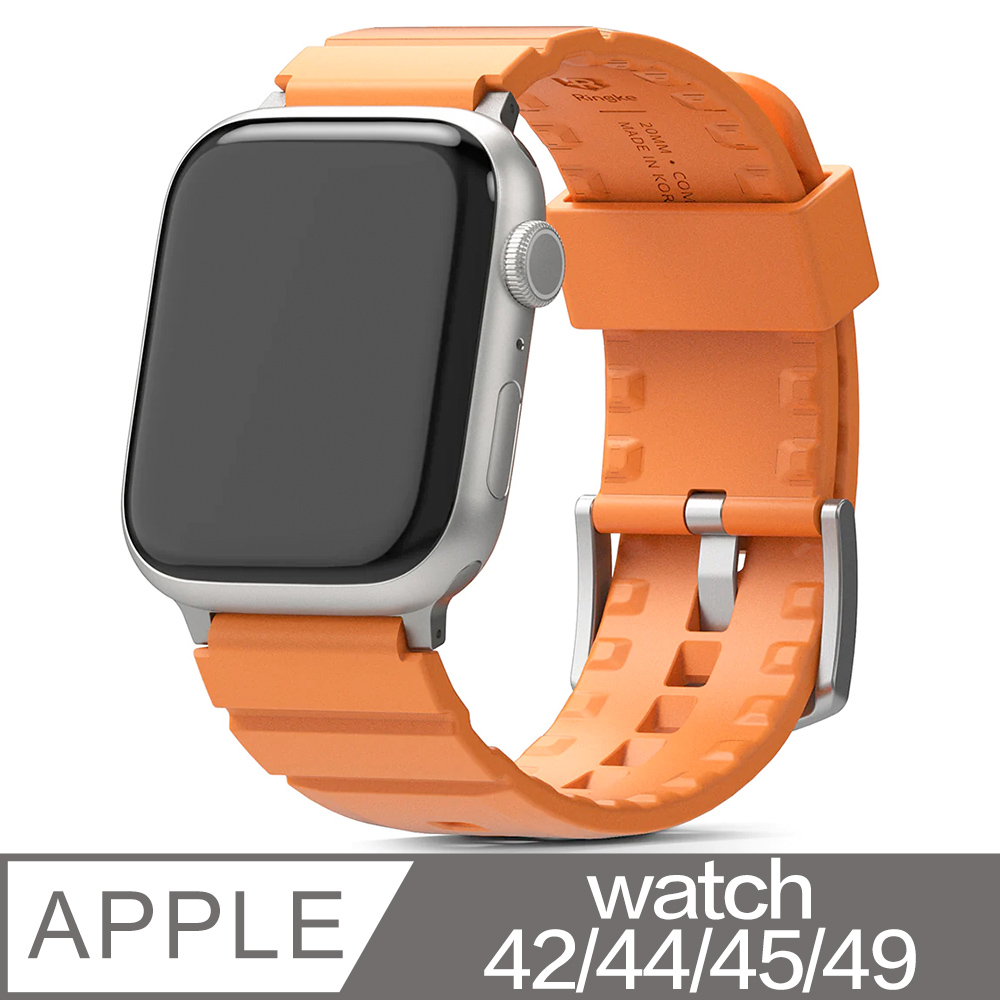 Rearth Ringke Apple Watch 42/44/45mm/49mm 矽膠運動錶帶(橘) - PChome 24h購物