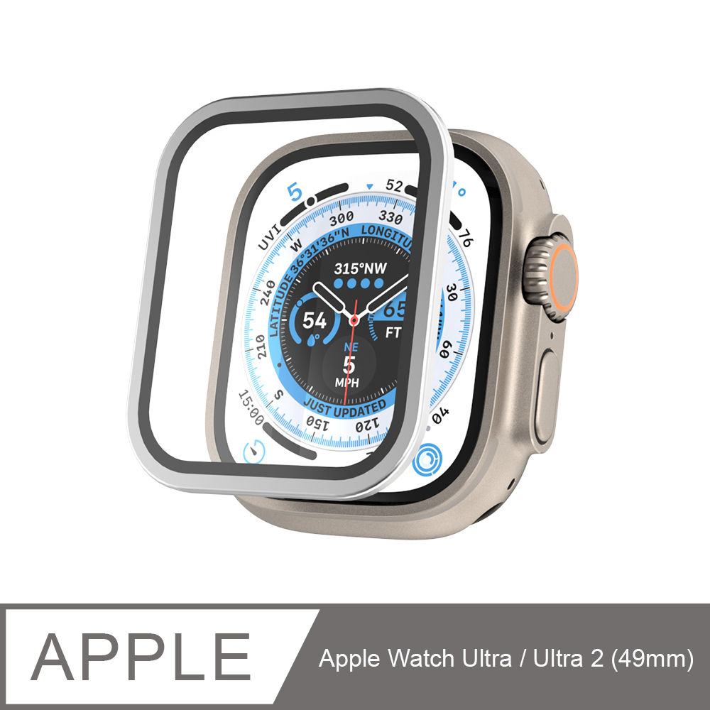 JTLEGEND Apple Watch Ultra 1/2 (49mm) Titanguard Pro螢幕保護貼(鋁合金邊框) - PChome 24h購物