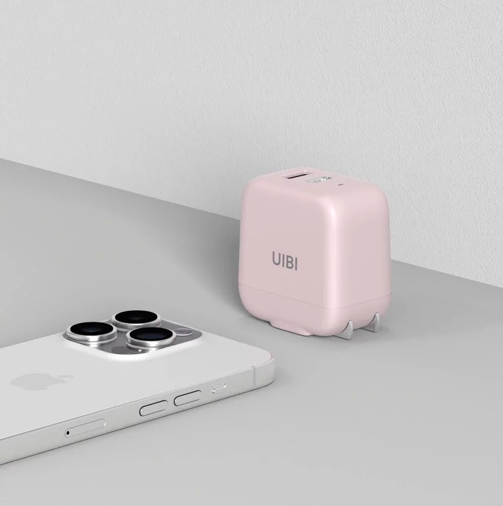 UIBI 67W氮化鎵迷你雙口快充充電器 USB-C+USB-A （少女粉） - PChome 24h購物